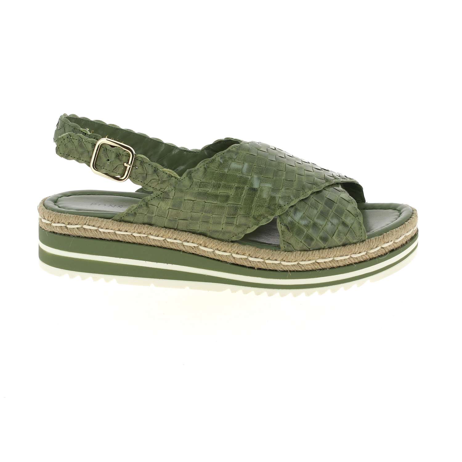Sandales MILAN PONS QUINTANA Kaki, Vert Femme | Bessec Chaussures