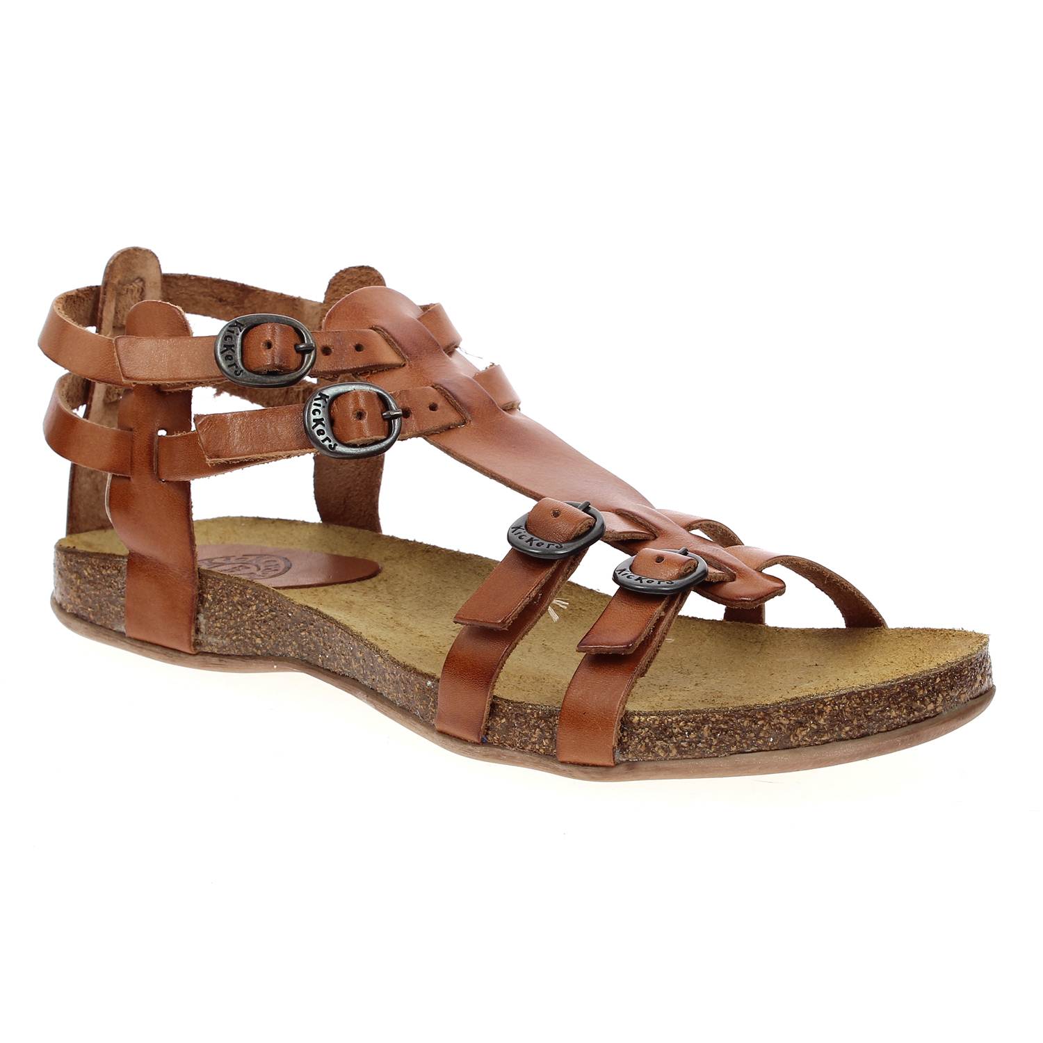 Sandales ANA KICKERS Marron Femme | Bessec Chaussures