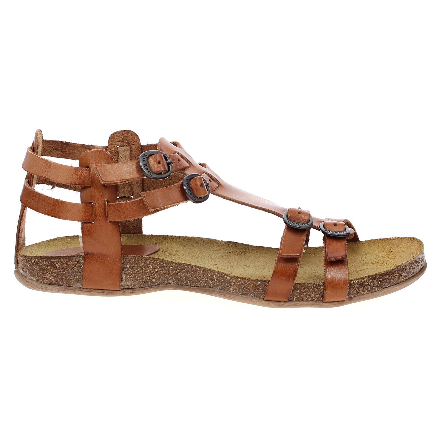 Sandales ANA KICKERS Marron Femme | Bessec Chaussures