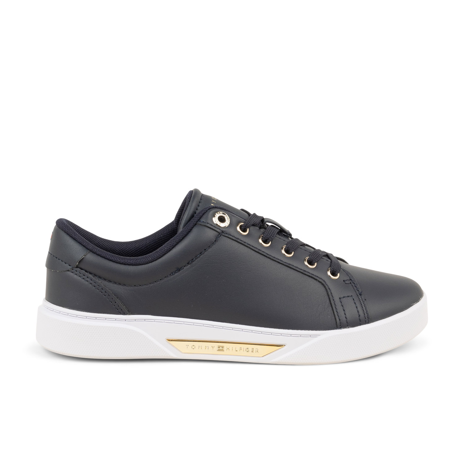 Baskets GOLDEN HW COURT TOMMY HILFIGER Bleu Femme | Bessec Chaussures