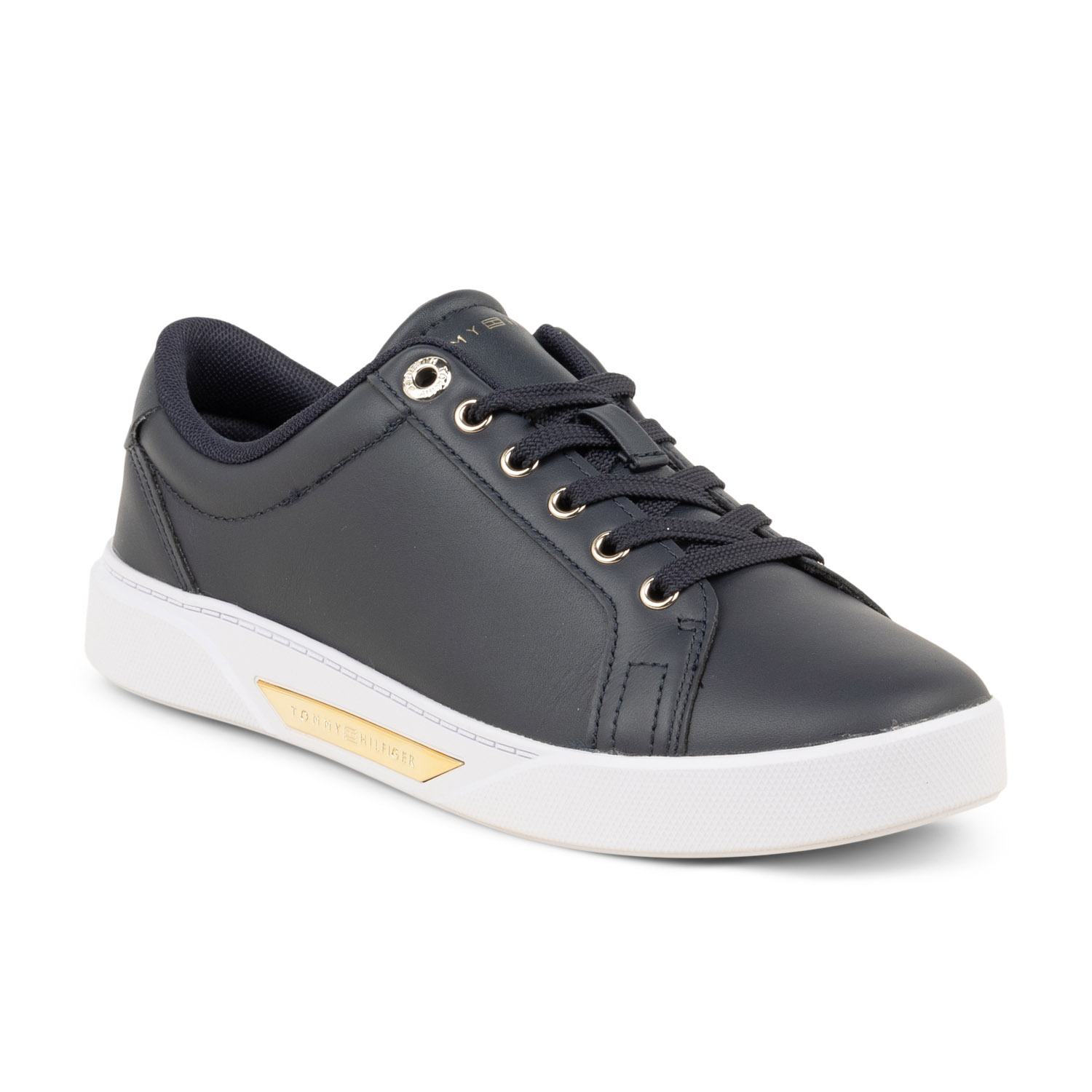 Baskets GOLDEN HW COURT TOMMY HILFIGER Bleu Femme | Bessec Chaussures